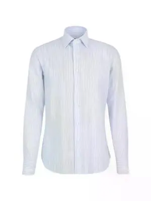 Canali Striped Shirt Blue