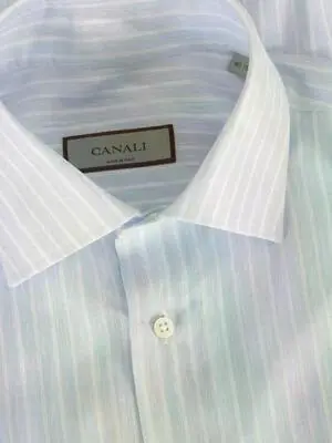 Canali Striped Shirt - Blue
