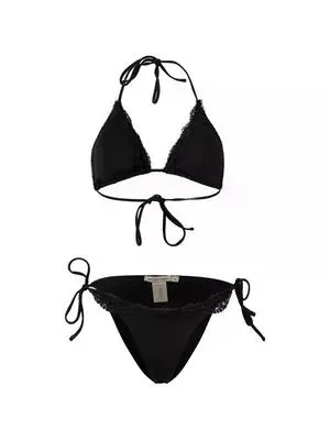 PARAMIDONNA Lace Trimmed Bikini Black