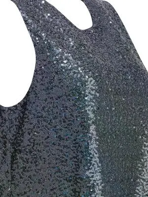 SEMPER Sequined Tie-detail Sleeveless Top