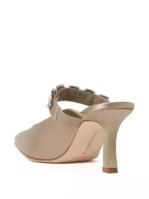 Manolo Blahnik Mid Heel Mules Clogs For Women