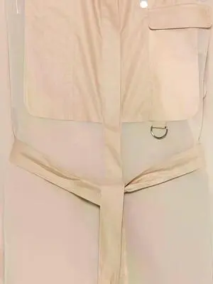 Iceberg Belted Shirt Dress With Sheer Panelling