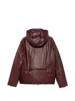Iceberg Hooded Bomber Jacket - Red