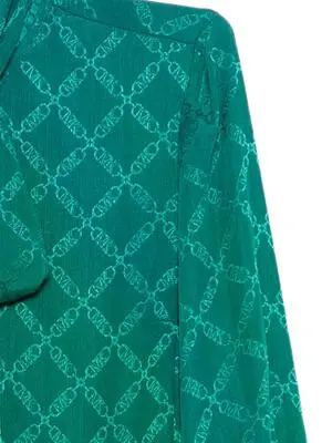 Michael Kors Monogram Maxi Dress - Blue
