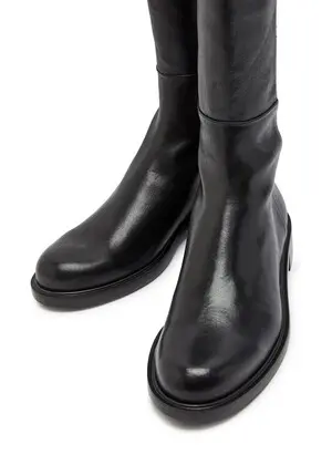 STUART WEITZMAN Knee-high Leather Boots - Black