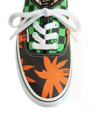 VANS X Valentino Garavani Vlogo Signature Checkerboard Print Sneakers - Green