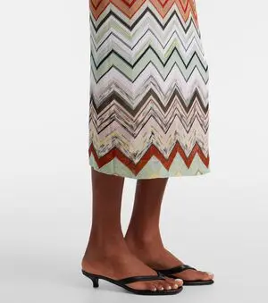 Missoni Zigzag Knitted Midi Dress