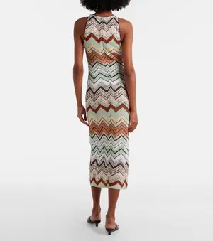 Missoni Zigzag Knitted Midi Dress