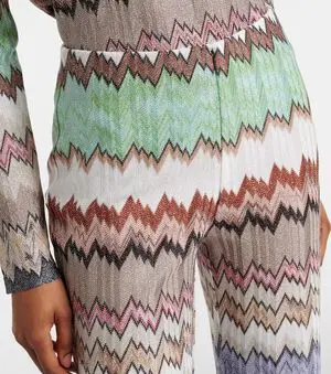 Missoni Zigzag Lame Cropped Straight Leg Trousers
