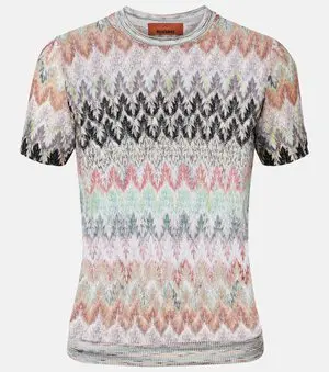 Missoni Zigzag Lamé T-shirt - Multicoloured