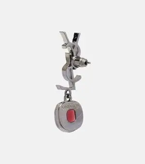 Saint Laurent Cassandre Embellished Drop Earrings
