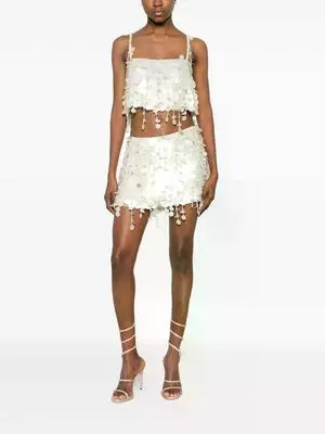 Retrofete Beaded-embellishment Mini Skirt