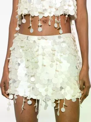 Retrofete Beaded-embellishment Mini Skirt