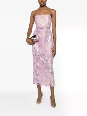 Retrofete Rowena Lace Midi Dress
