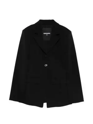 Patrizia Pepe Notched-lapel Single-breasted Blazer - Black