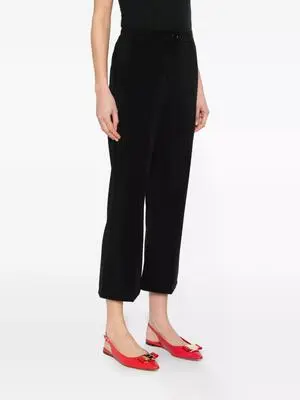 Patrizia Pepe Crepe Cropped Trousers
