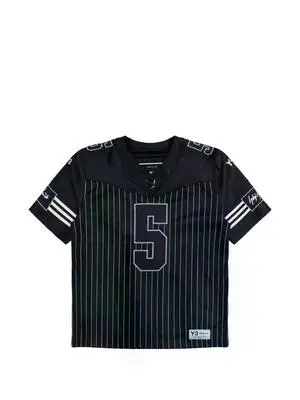 Y3 Short Sleeve Pinstripe Jersey - Black