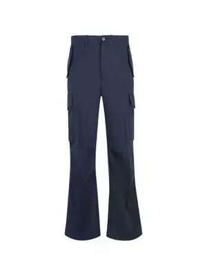 SETCHU Belt-loops Flared Cargo Trousers