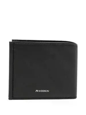JW Anderson Logo-detail Wallet - Black