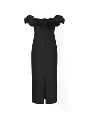 ROTATE BY BIRGER CHRISTENSEN Off-the-shoulder Appliqué Maxi Dress