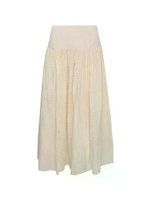 Ulla Johnson Nalla A-line Midi Skirt - Neutrals