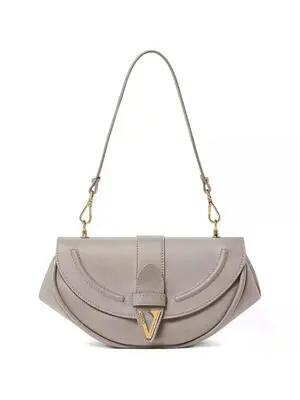 Versace Virtus Logo-plaque Shoulder Bag - Grey