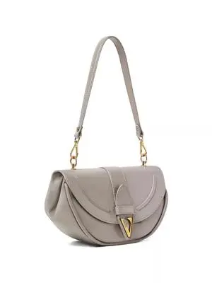Versace Virtus Logo-plaque Shoulder Bag - Grey