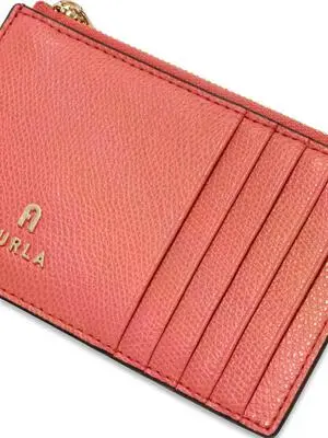 Furla Medium Camelia Leather Card Holder - Pink