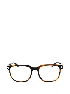 TOM FORD Square-frame Eyeglasses With Tortoiseshell Effect - Brown