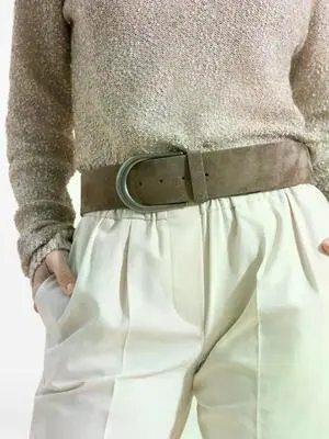 Brunello Cucinelli Suede Belt - Brown