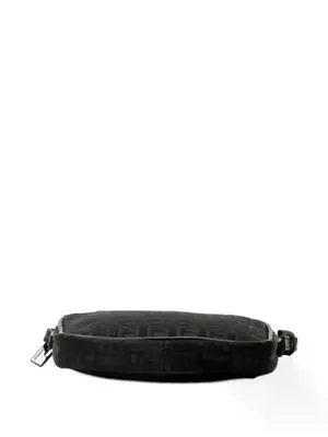 Fendi Mini Zucchino Canvas Zip Crossbody Bag
