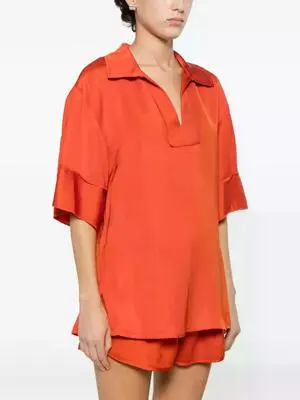 IRO PARIS Short-sleeve Blouse With Round Hem