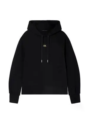 Armani Exchange Cotton Hoodie With Logo Detail