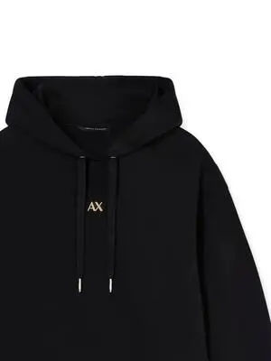 Armani Exchange Cotton Hoodie With Logo Detail