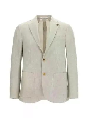 Pal Zileri Brera Single-breasted Blazer - Grey
