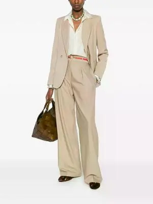 FORTE_FORTE Pleated Wide Leg Trousers