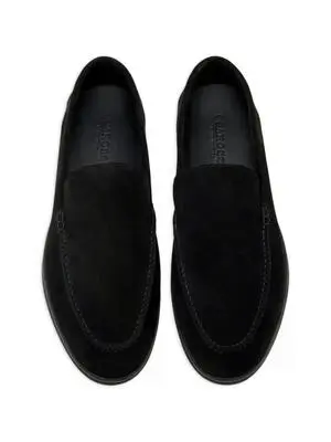SCAROSSO Suede Loafers - Black