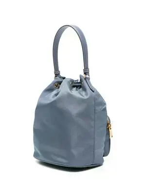 Prada Duet Re-nylon Bucket Bag - Blue