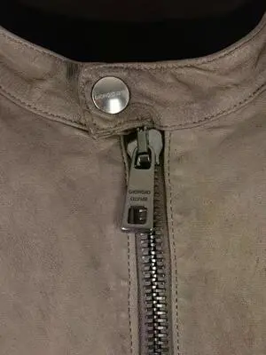 GIORGIO BRATO Zip Lamb Leather Jacket