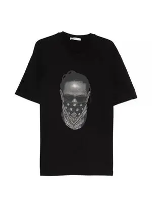 IH NOM UH NIT Mask-print T-shirt - Black