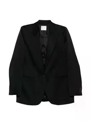 FORTE_FORTE Single-breasted Notched Jacket - Black