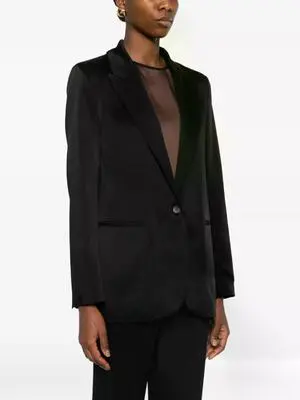 FORTE_FORTE Single-breasted Notched Jacket - Black