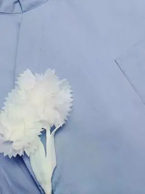 SELF-PORTRAIT Puff-sleeve Mini Dress With Corsage Detail