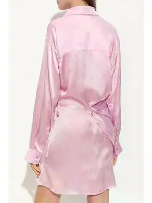 Balenciaga Monogram-jacquard Shirt Dress
