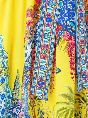 Camilla Sultanahmet Summer Tie Front Midi Dress