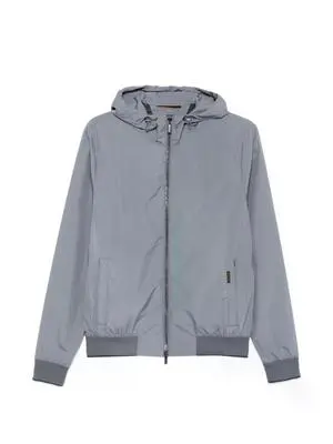 MOORER Zip Fastening Hooded Jacket