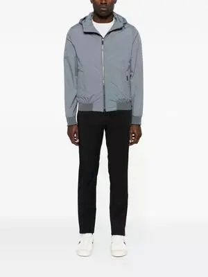 MOORER Zip Fastening Hooded Jacket