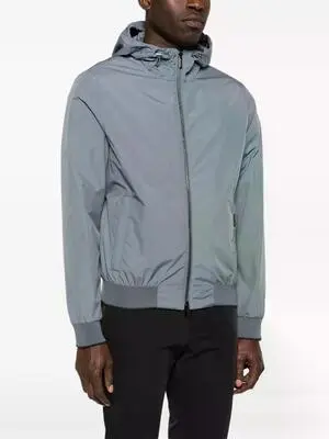 MOORER Zip Fastening Hooded Jacket