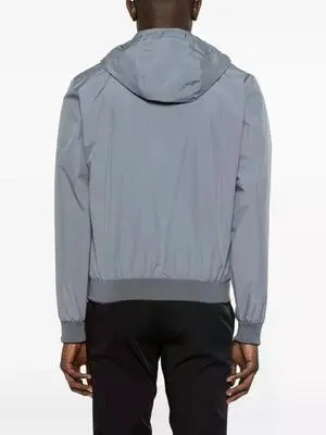 MOORER Zip Fastening Hooded Jacket