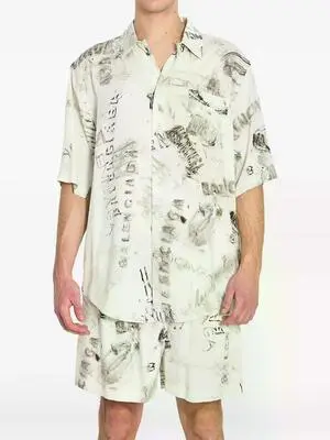 Balenciaga Pyjama Shirt - Neutrals